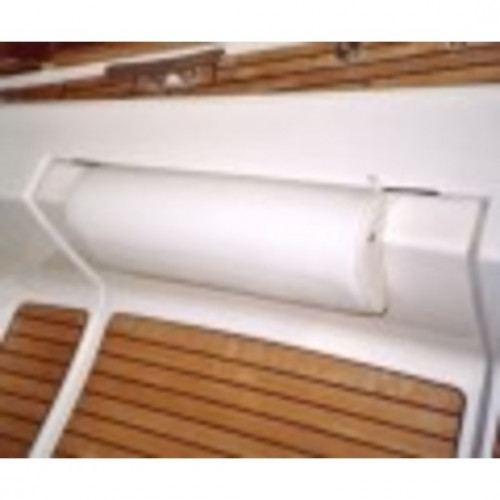 Kussen type Bedflex, model rugleuning hoek, kleur wit, zacht kunstleer ...